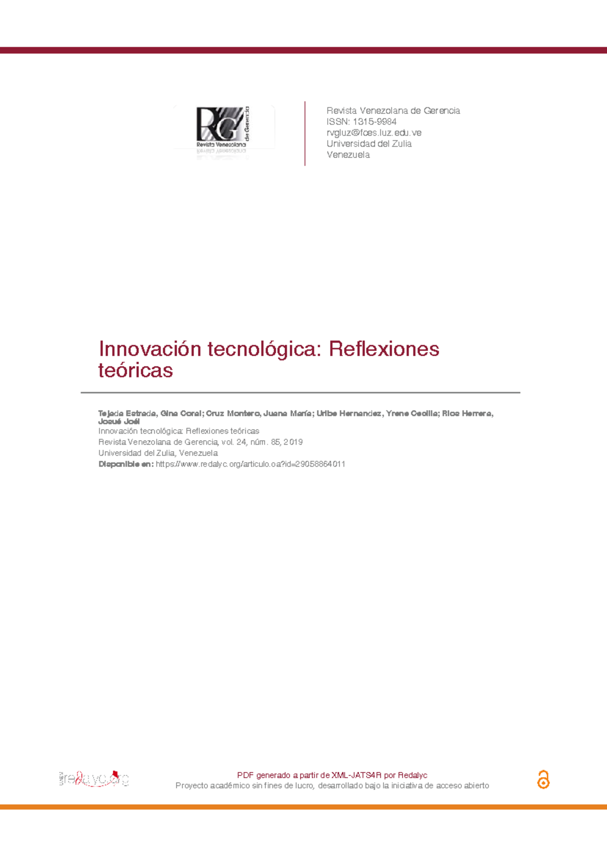 Lectura 1 Innovaci Ã³n tecnol Ã³gica Reflexiones - PDF generado a ...