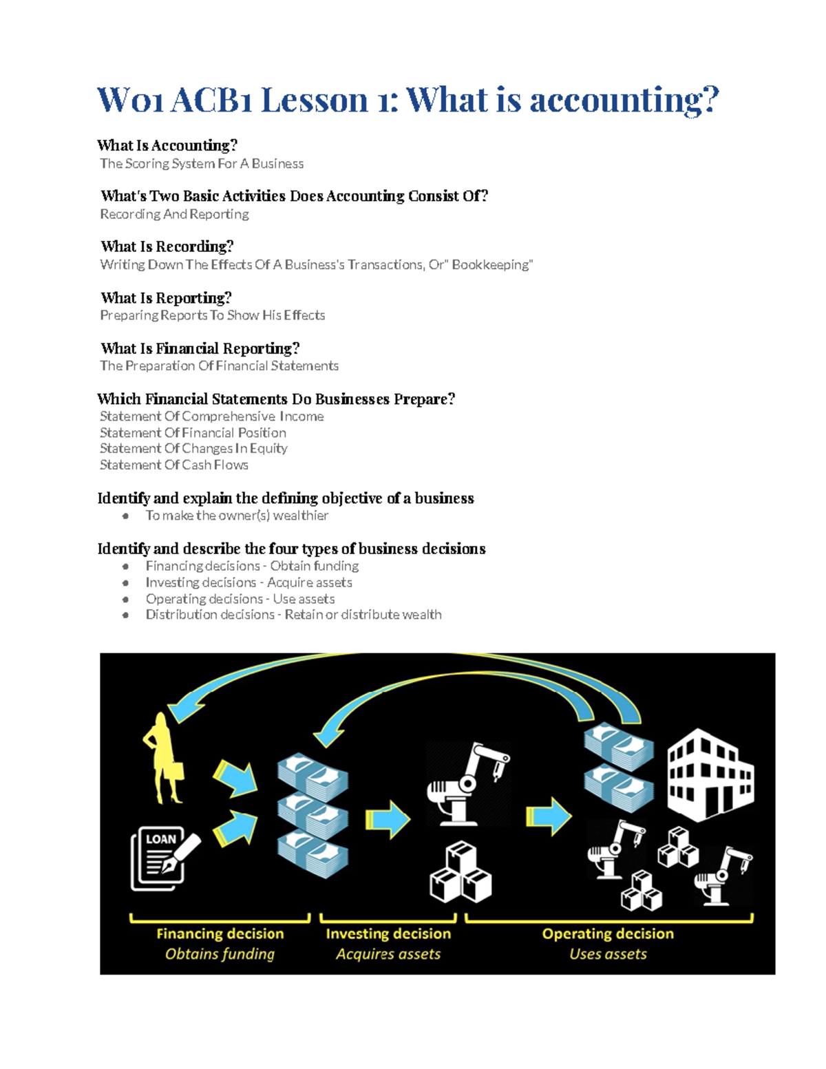 ACC1006F Notes Accounting Basics and Reporting - ACC1012S - UCT - Studocu