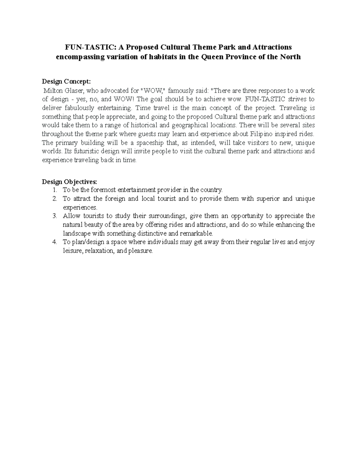 Funtastic - Copy - proposed theme parks and attractions - FUN-TASTIC: A ...