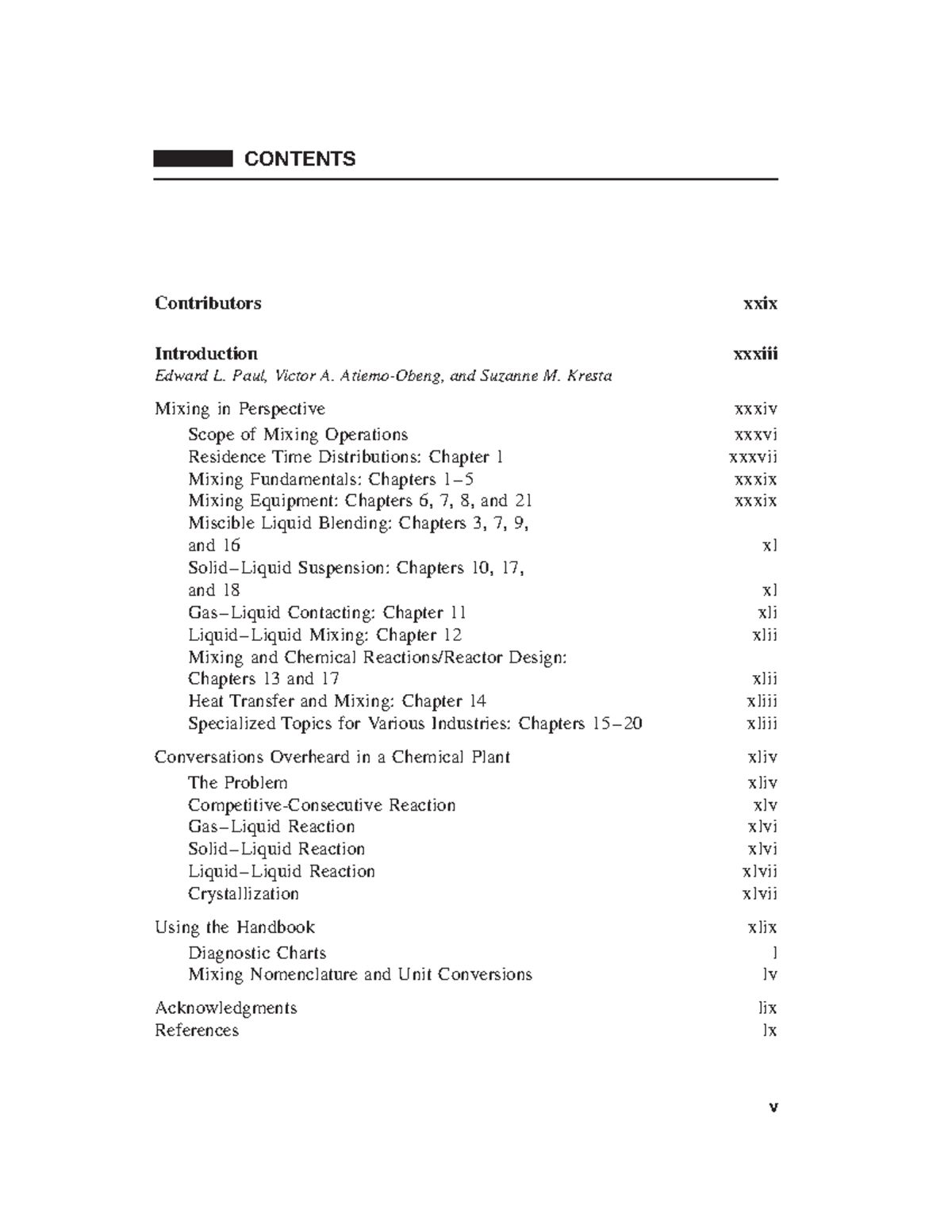Contenido Manual de mezcla industrial - CONTENTS Contributors xxix ...
