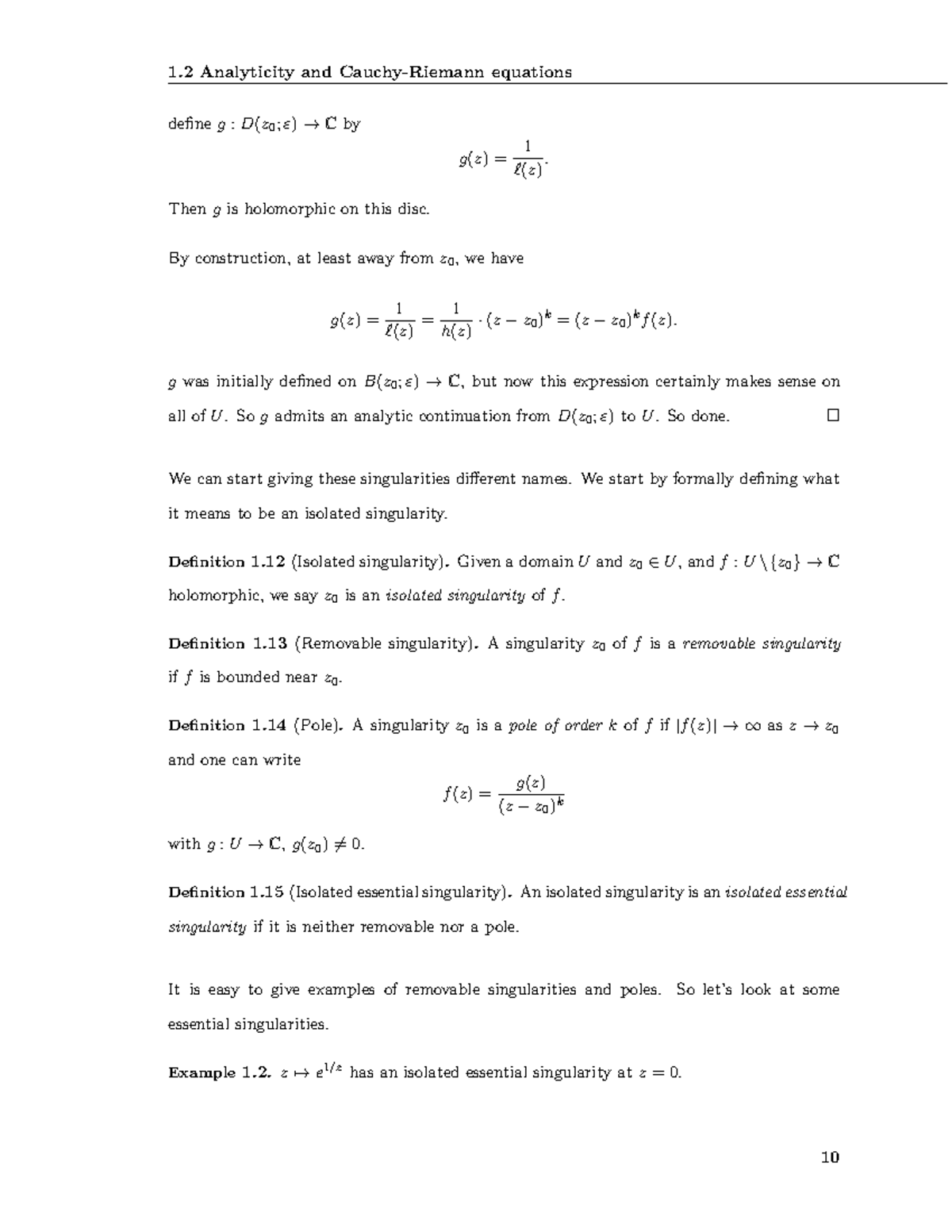 Complex Analysis (7)-1-11-10 - 1 Analyticity and Cauchy-Riemann ...
