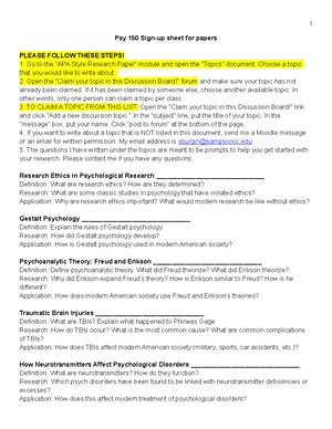 2022FA PSY 150 APA Grading Rubric - PSY 150 APA Style Research Paper ...