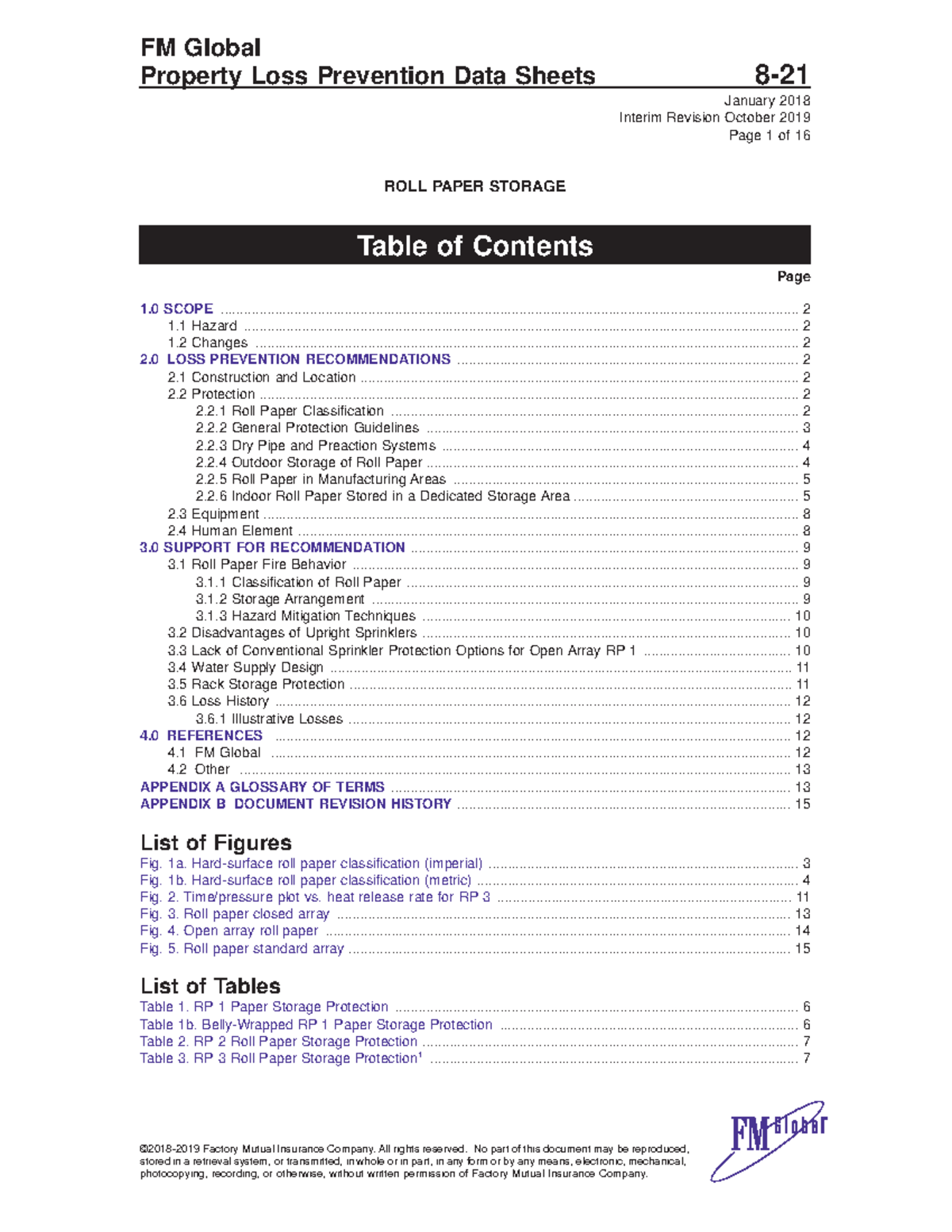 FMDS0821 - ROLL PAPER STORAGE Table of Contents ©2018-2019 Factory ...