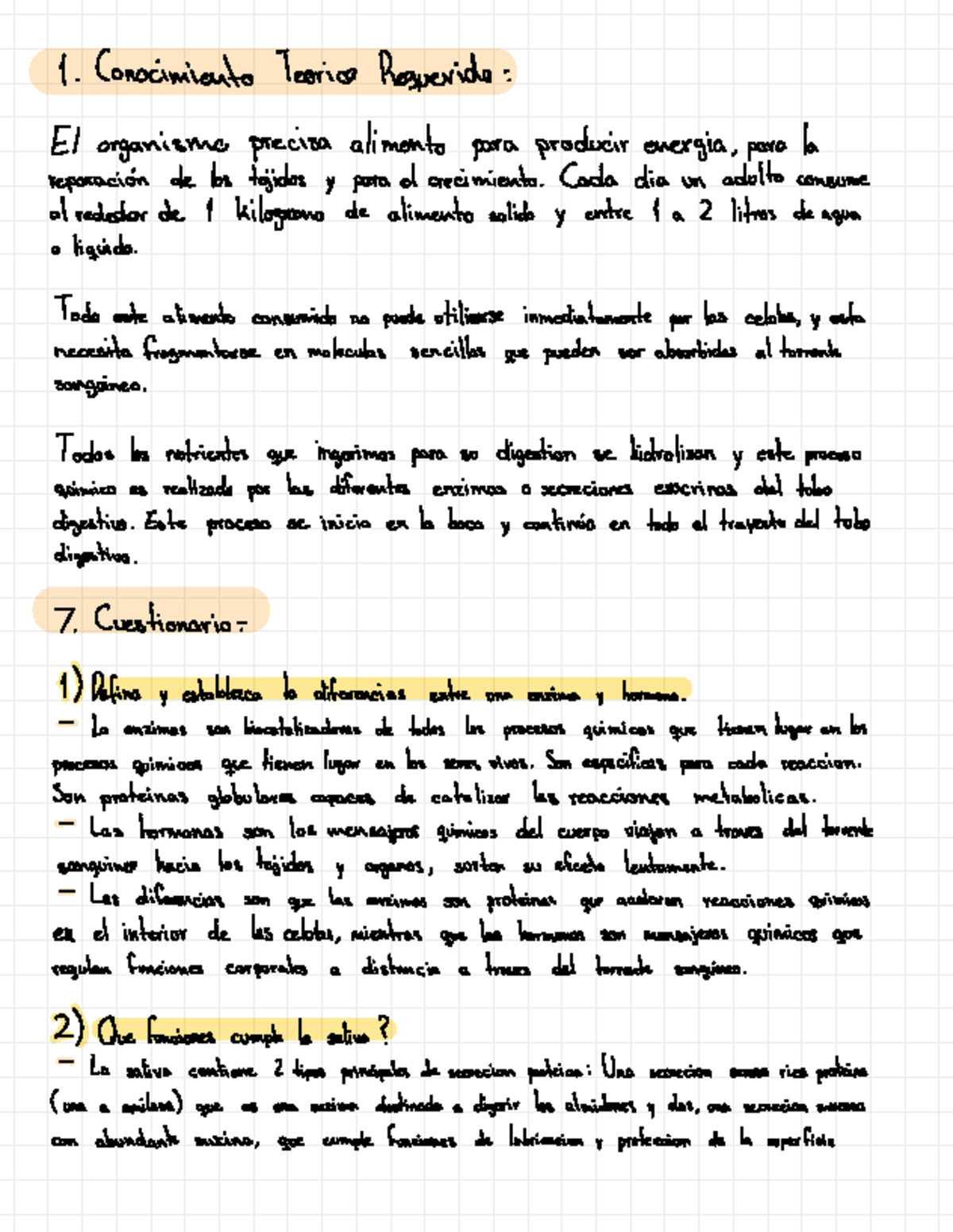 Guías 4 Fisio II - 1. Conocimiento Terico Requerido : E organismo ...