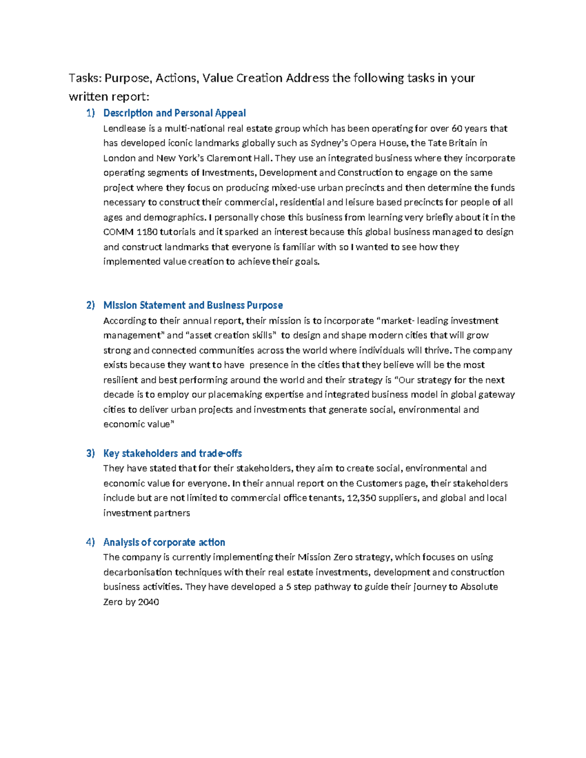 Studiosity Draft COMM1180 Assessment 2 Part 1 Individual Milestone ...