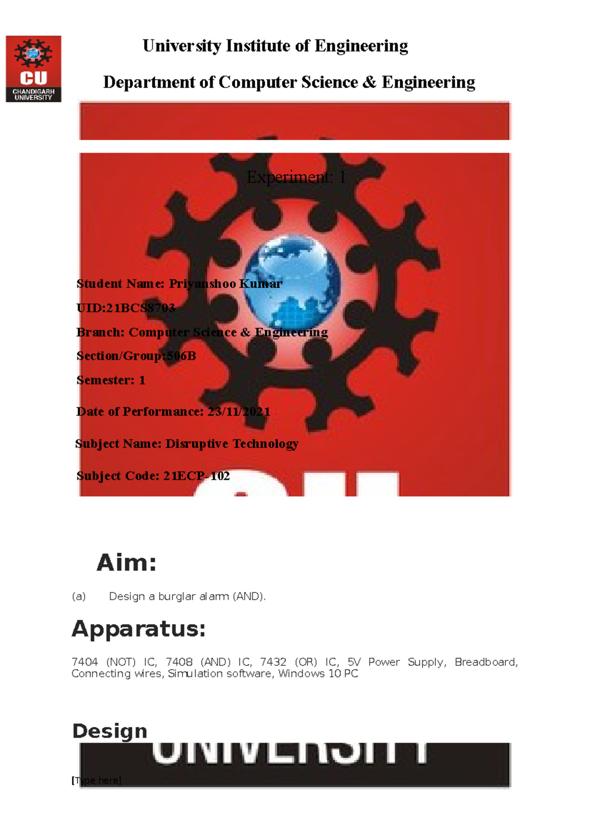 Digital electronics 1 cse computer science - Department of Computer ...