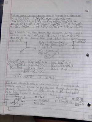 Physics I - Deceleration - PHYS 2325 - Studocu