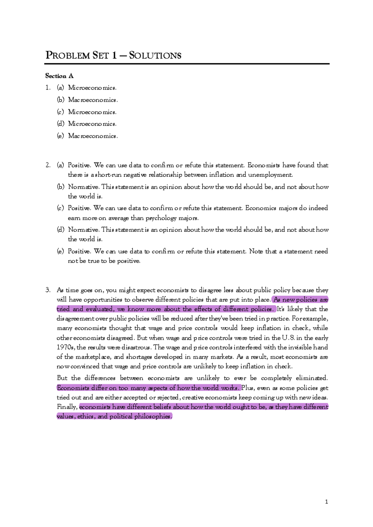 Problem Set 1 - Solutions - EC1101E - NUS - Studocu