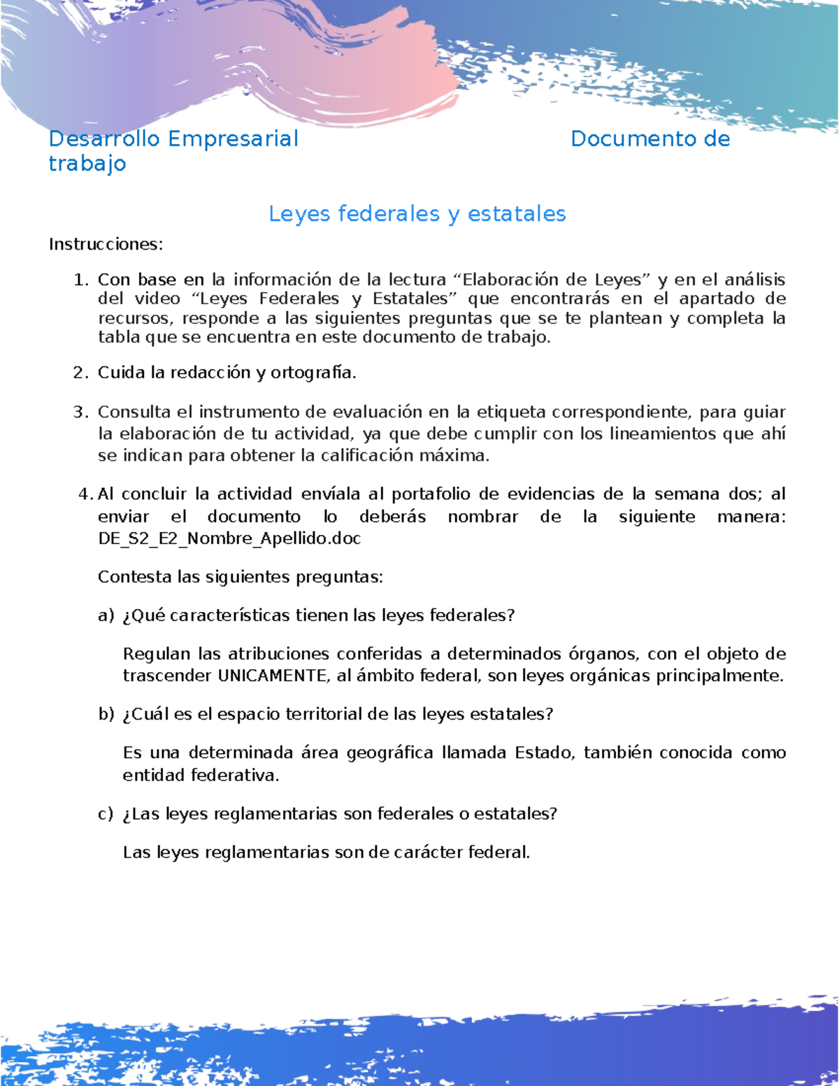 DE S2 E2 Miguelangel Alonsopaz - Desarrollo Empresarial Documento de ...