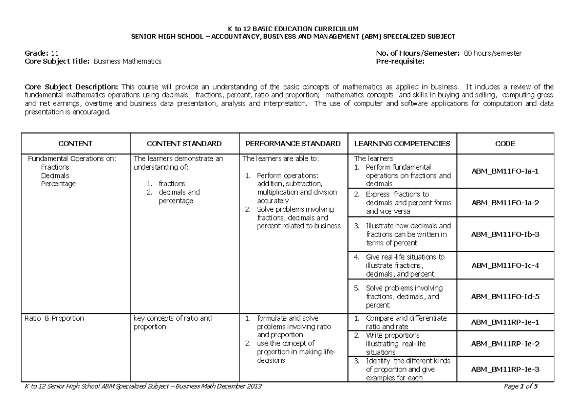 ABM Business-Math-CG - organizational management - SENIOR HIGH SCHOOL ...