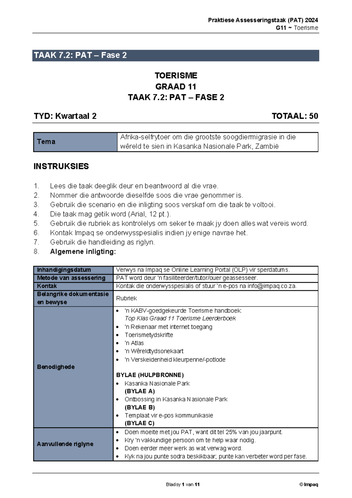 2411 A TOU CT03 07 - Summary Dreaming of light - G11 ~ Toerisme TAAK 7 ...