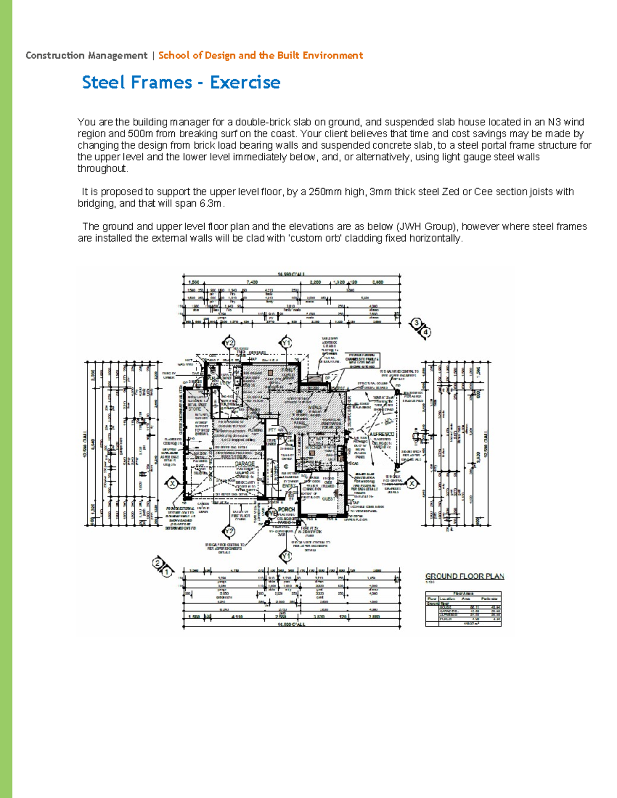 Exercise Week 8 - Tagged - Construction Management | School of Design ...
