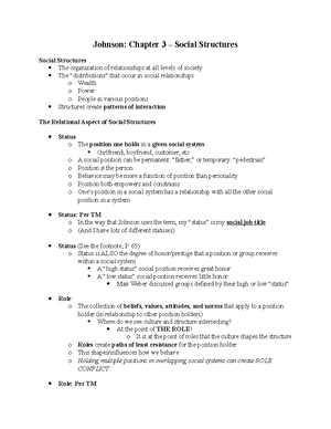 Soc 100 Unit 2 Study Guide - Soc 100 Unit 2 Study Guide Proto Sociology ...