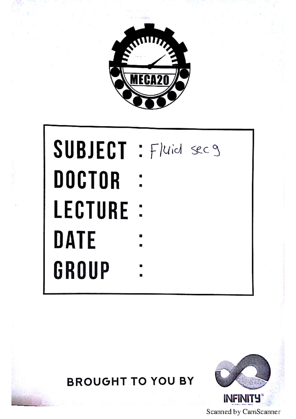 Fluid sec 9 - notes and examples - Fluid Mechanics - Studocu