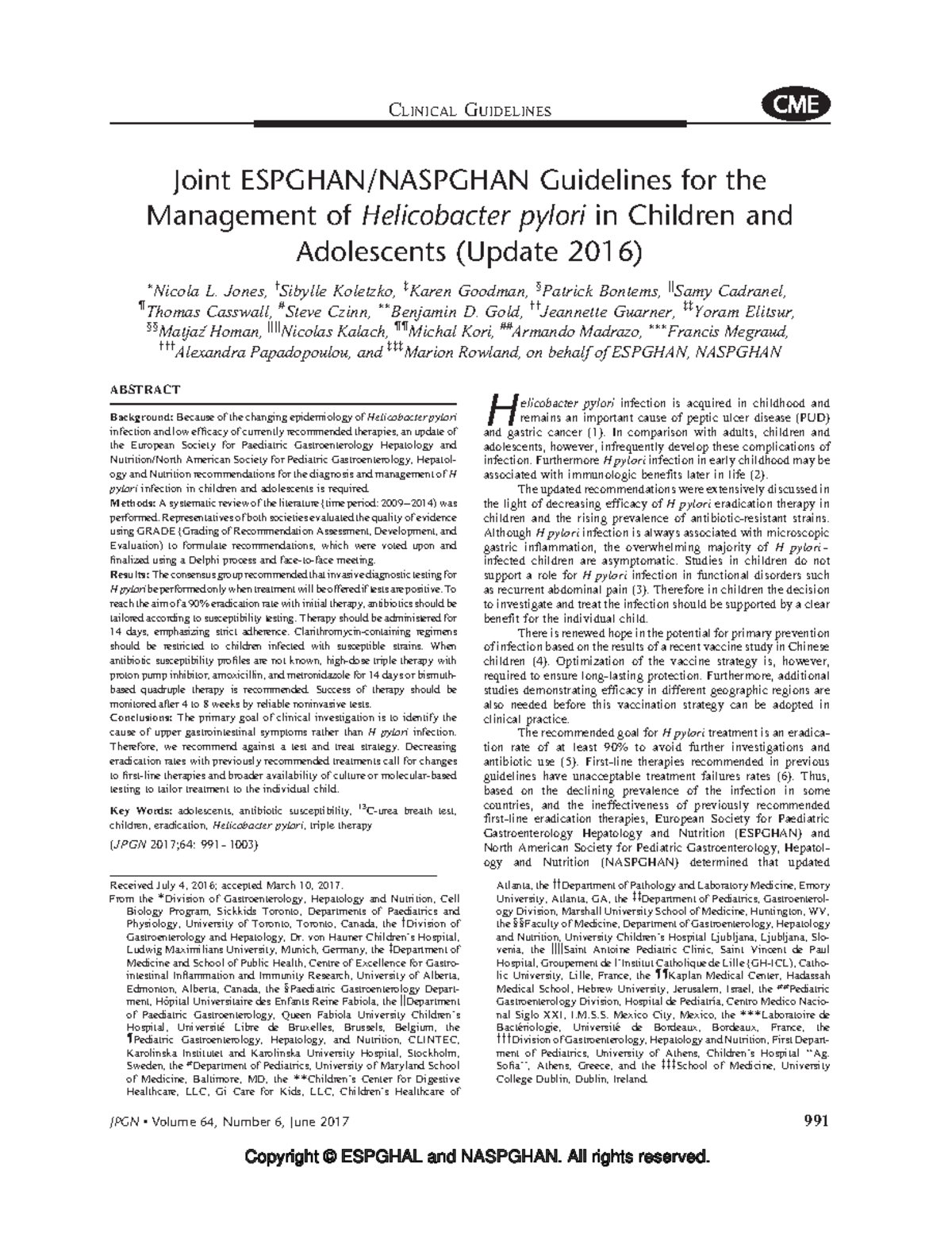 Joint Espghan Naspghan Guidelines for the - Joint ESPGHAN/NASPGHAN ...