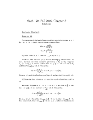 MATH 170 Assignment 1 - Math 170, Fall 2016, Chapter 1 Solutions ...