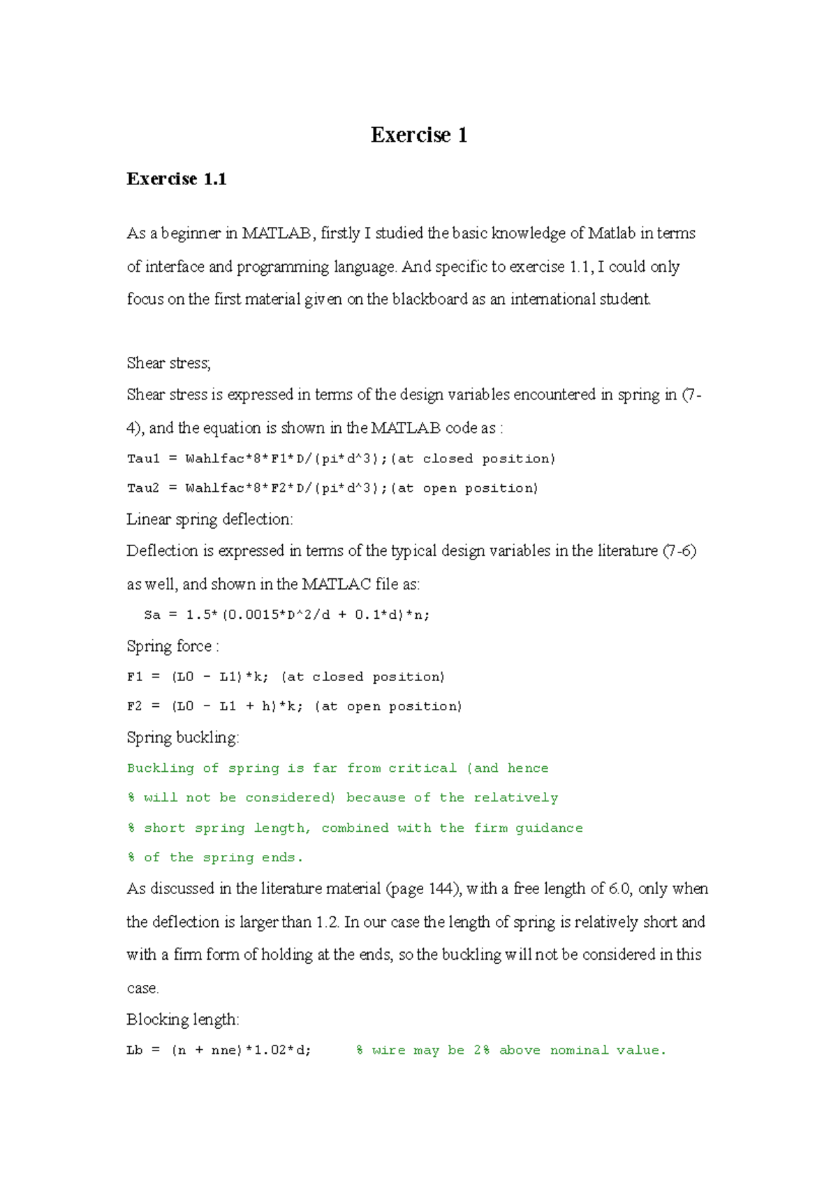 Practical - exercise 1 answer - Exercise 1 Exercise 1. As a beginner in ...