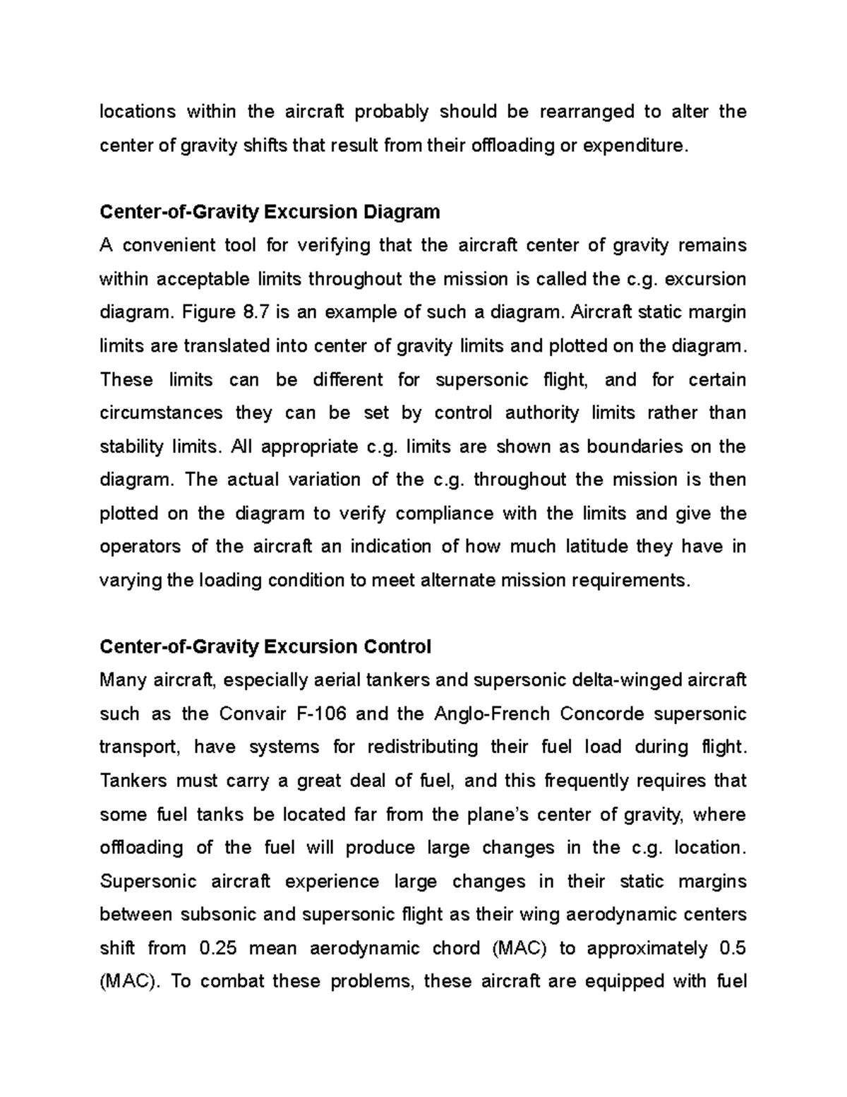 Introduction to Aeronautics Module 4 Lecture note 7 - locations within ...