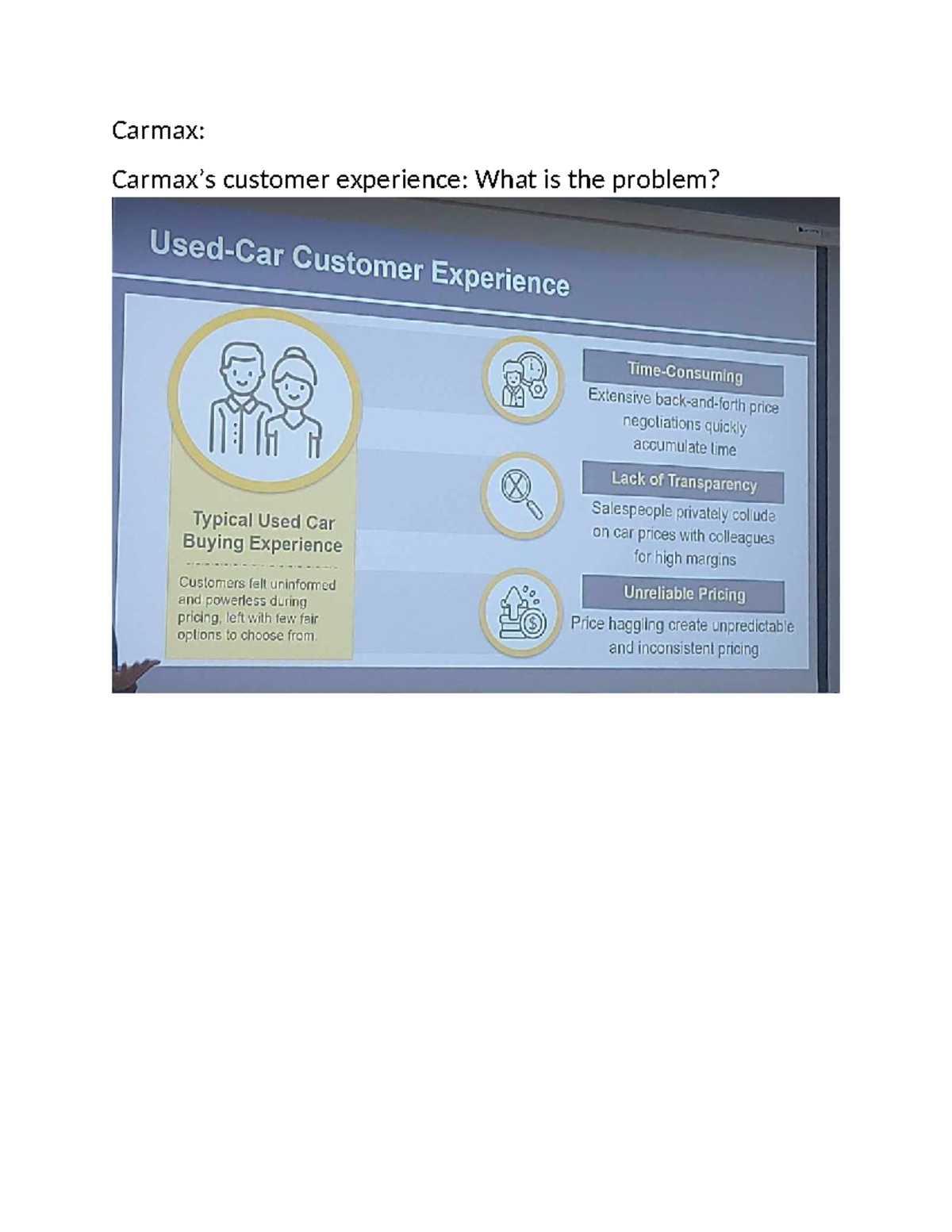 Carmax - Carmax: Carmax’s customer experience: What is the problem ...
