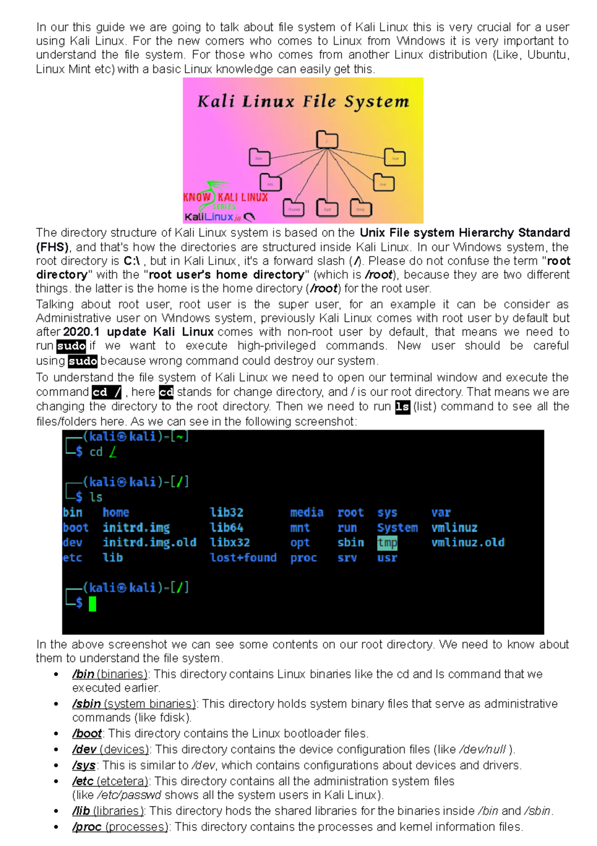 File system hierarchy - In our this guide we are going to talk about ...