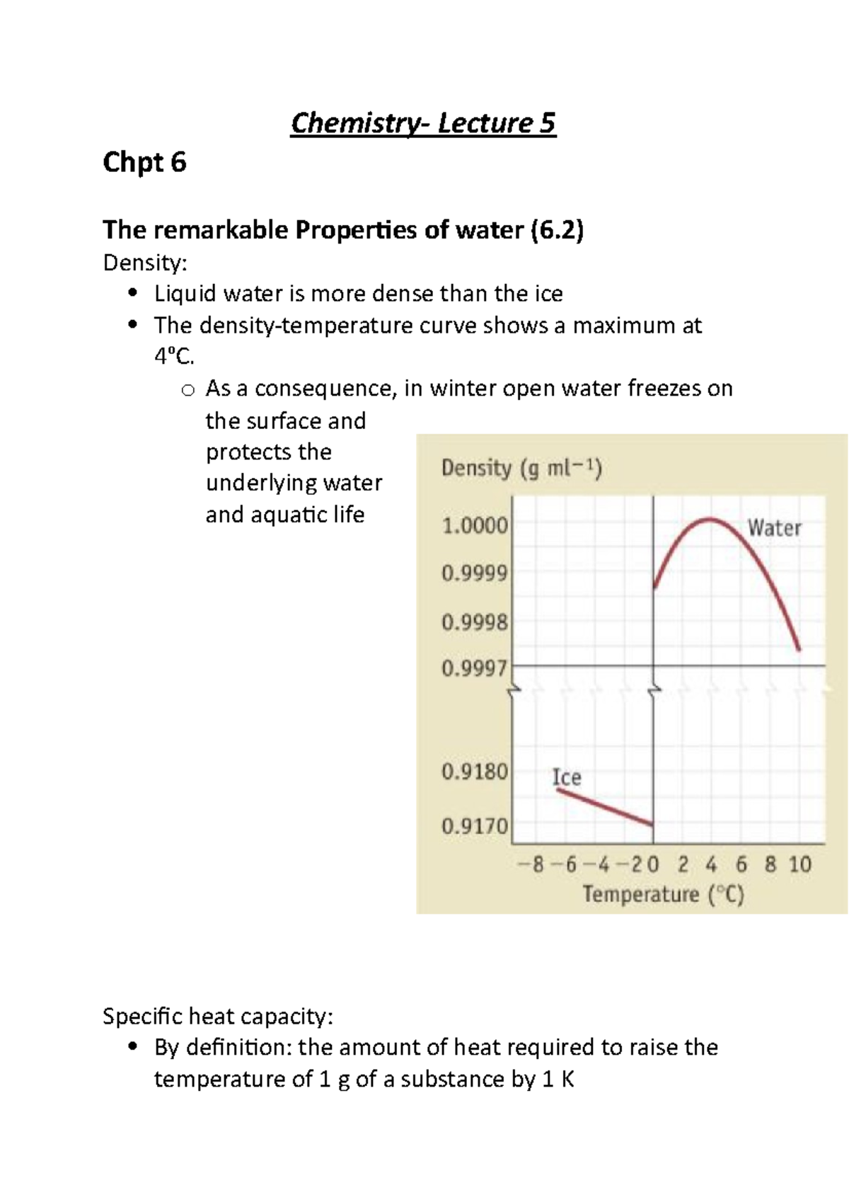 Chemistry Lecture 5 - Notes from before the subject changed codes, but ...