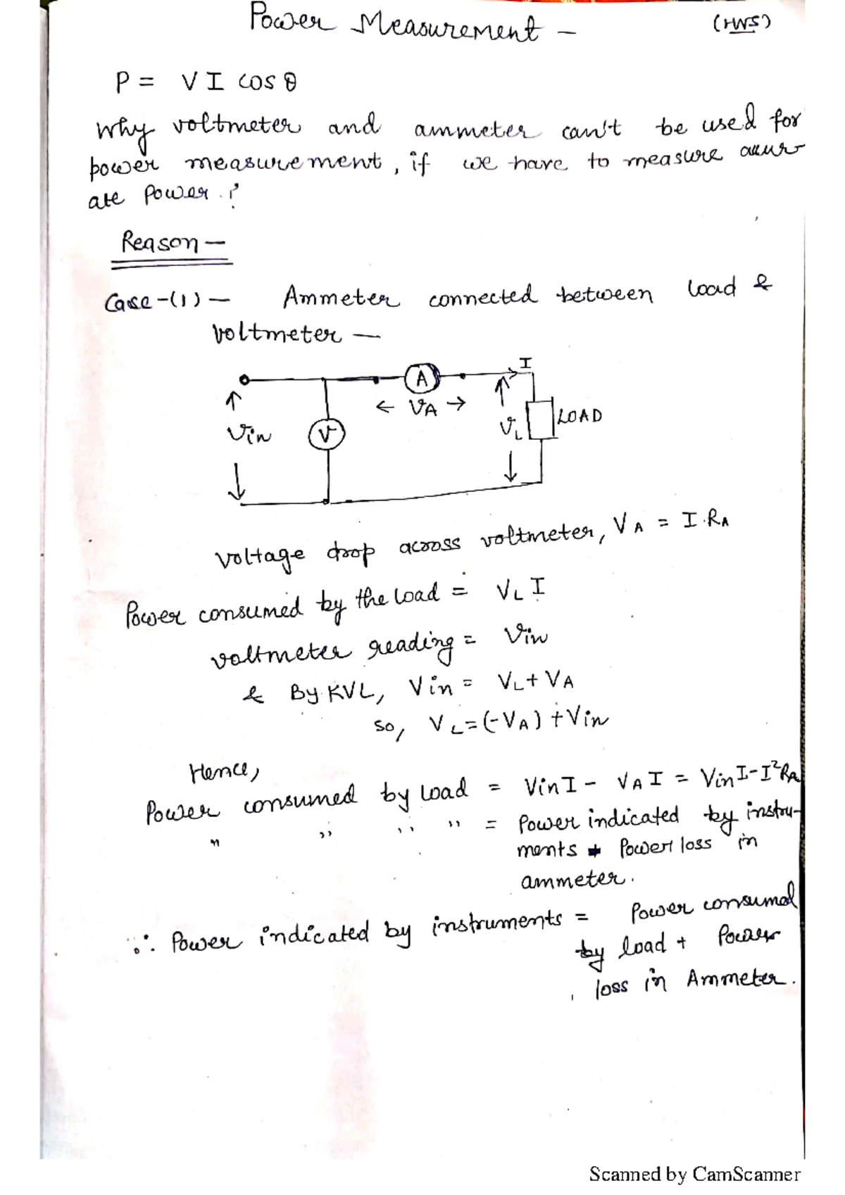 Pbc midsem Power Measurement hvs - Power Measurement (HWS) P VICOSO why ...