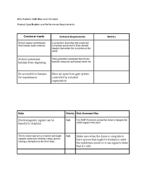 blitz problems examples with good descriptions - Disclosure Form 1 ...