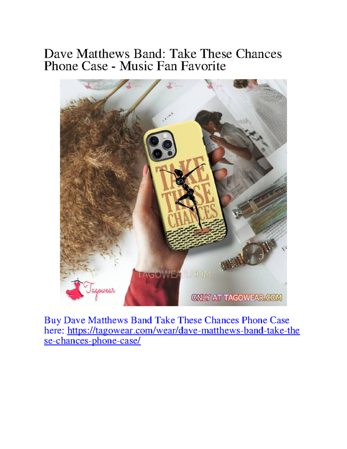 Dave Matthews Band Take These Chances Phone Case - Music Fan Favorite ...