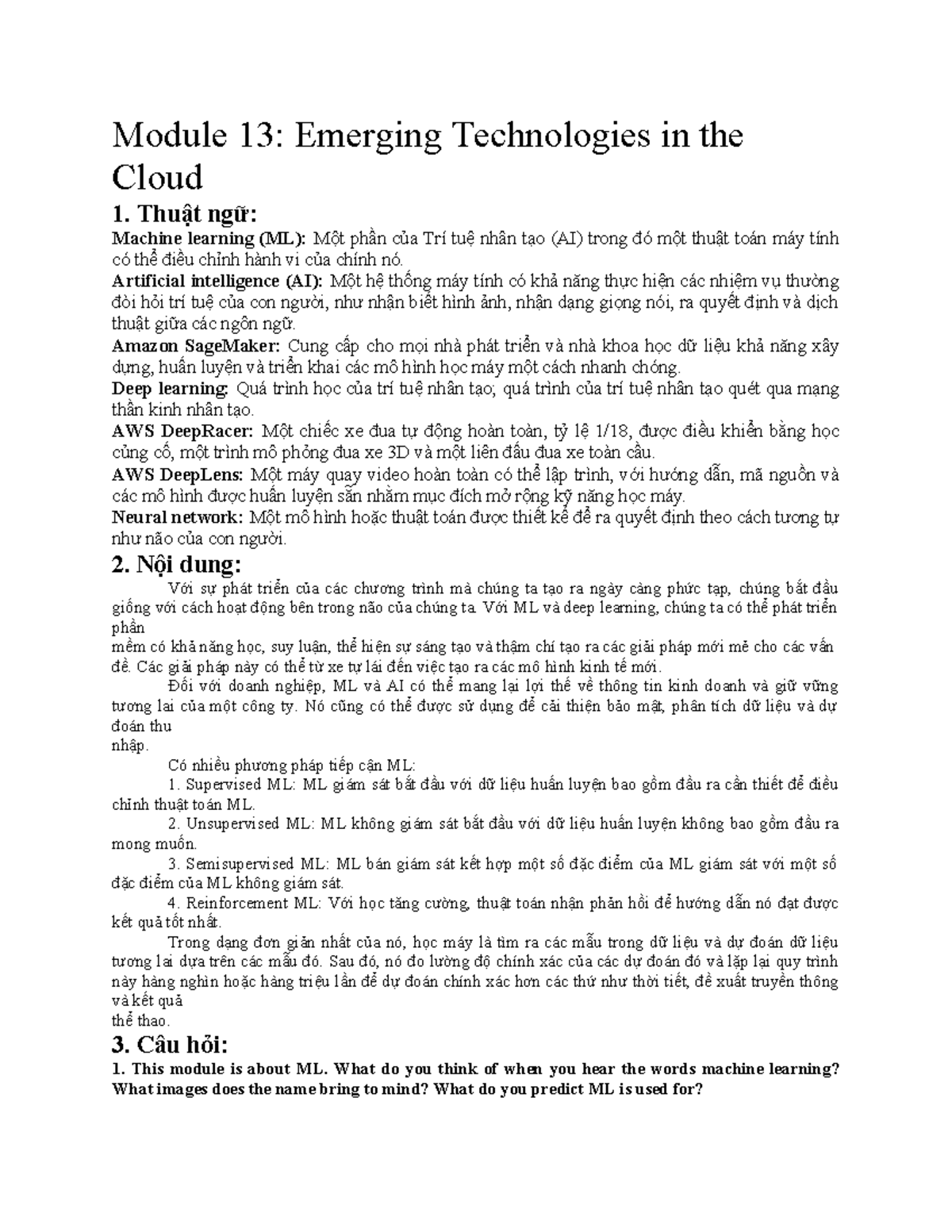Module 13 14 15 16 - không có - Module 13: Emerging Technologies in the ...