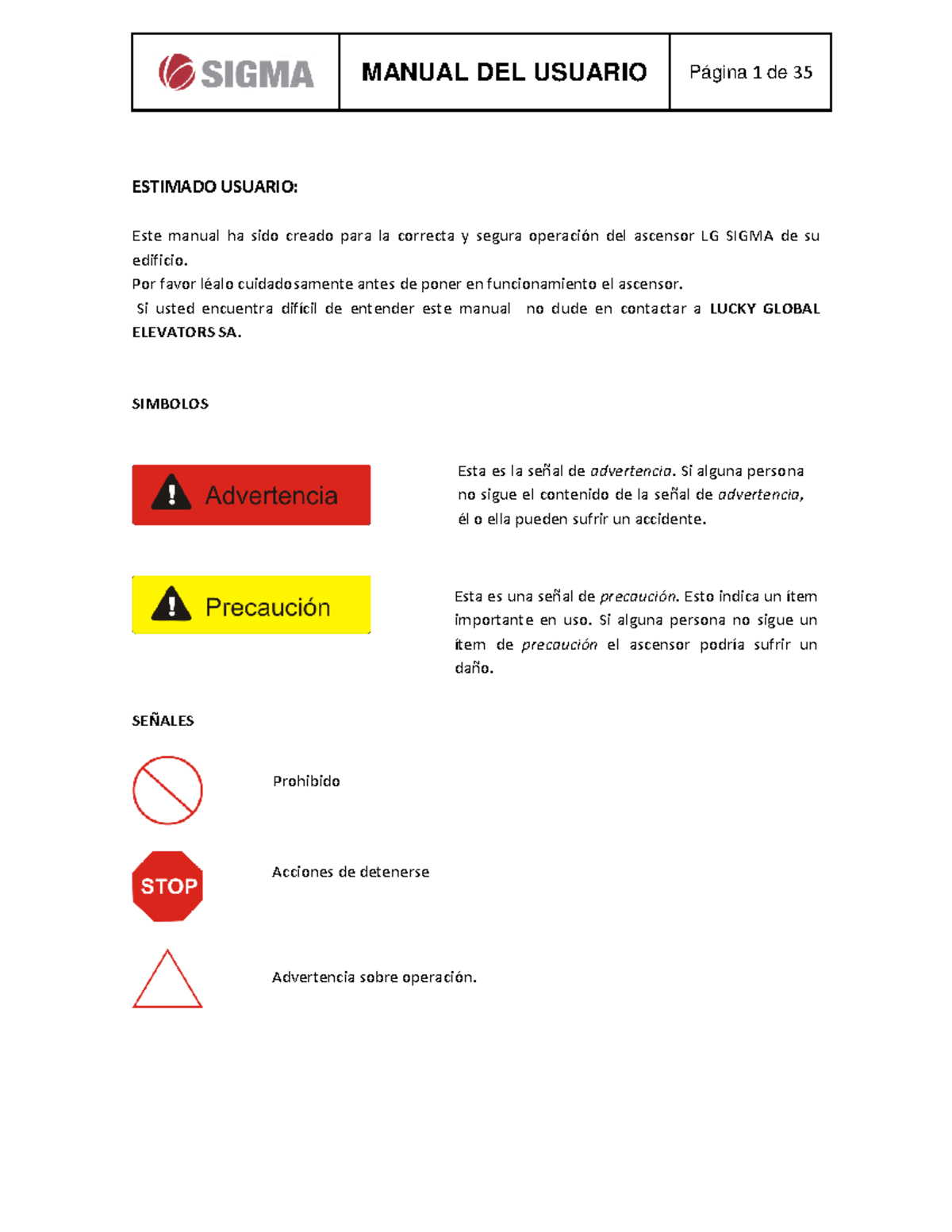 Pdf-manual-sigma compress - ESTIMADO USUARIO: Este manual ha sido ...