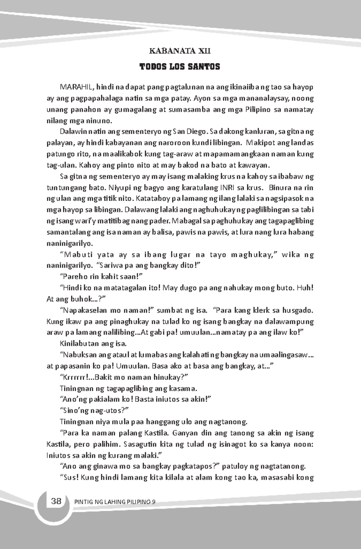 Noli Me Tangere Chapter 12-21 - 38 PINTIG NG LAHING PILIPINO 9 KABANATA ...