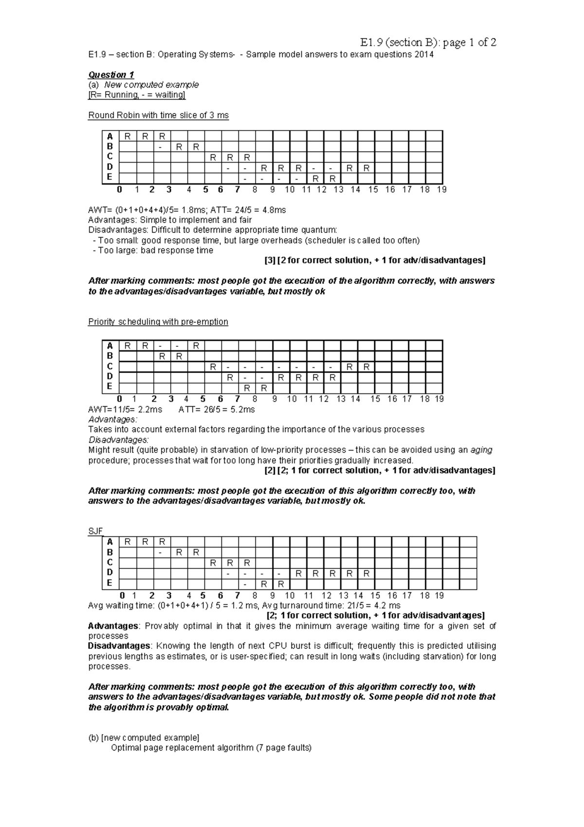 Exam 2014 Questions Anotated Exam Introduction To Computer Architecture And Systems B Ee1
