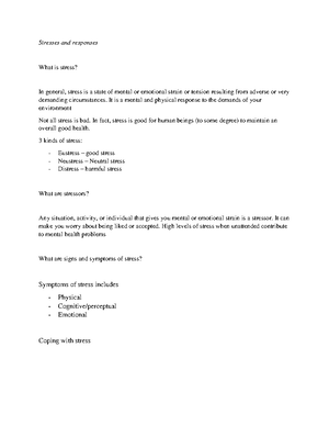 Understanding the Self - Course Summary - UNDERSTANDING THE SELF PART I BASIC CONCEPT OF SELF ...