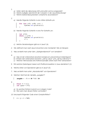 Programmieren 1 Aufgaben - Übung 3 – Datentypen & Operatoren I Aufgabe ...