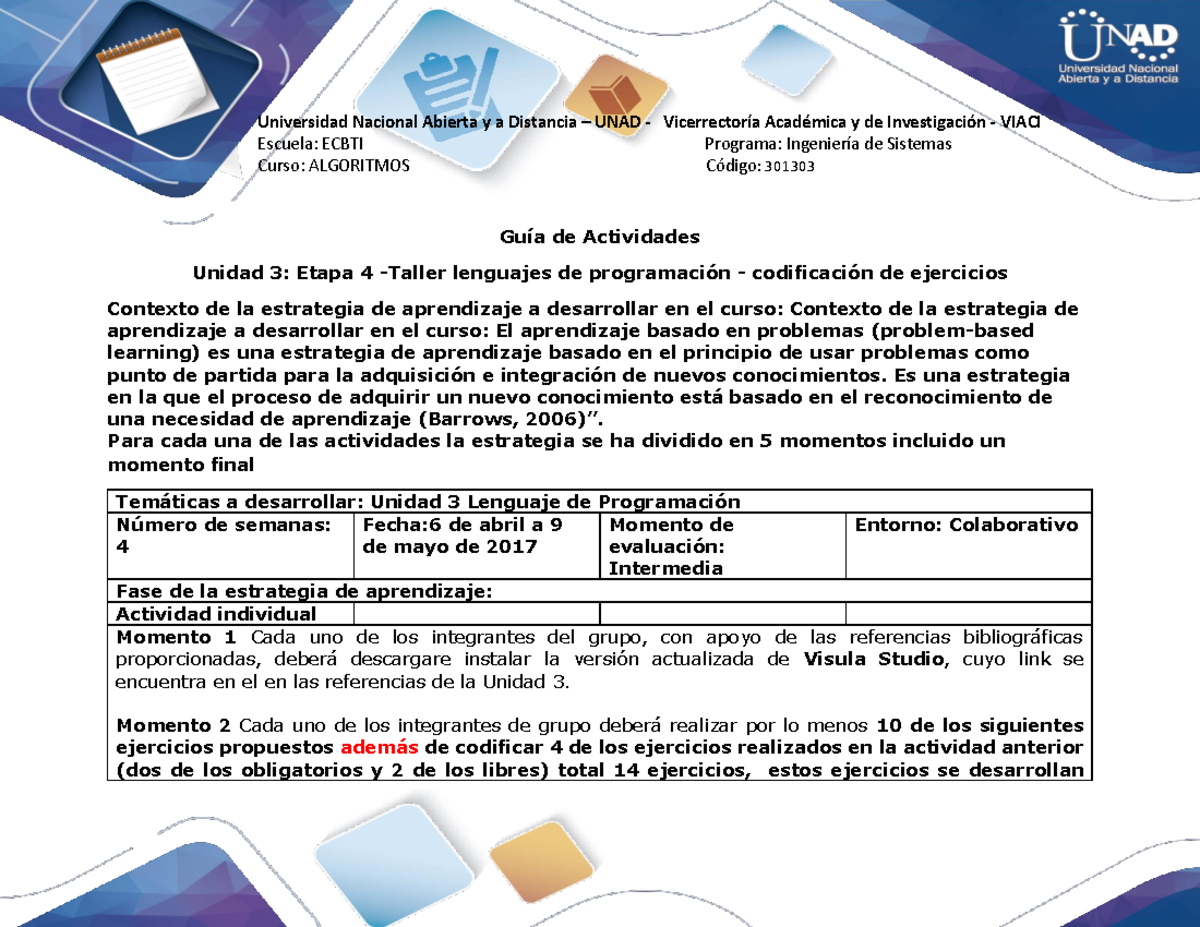 Guia de actividades - Etapa 4 -Taller lenguajes de programación ...