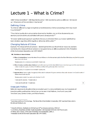 Lecture 4 - Murder - Notes - Lecture 4 – Murder Homicide: Introduction ...