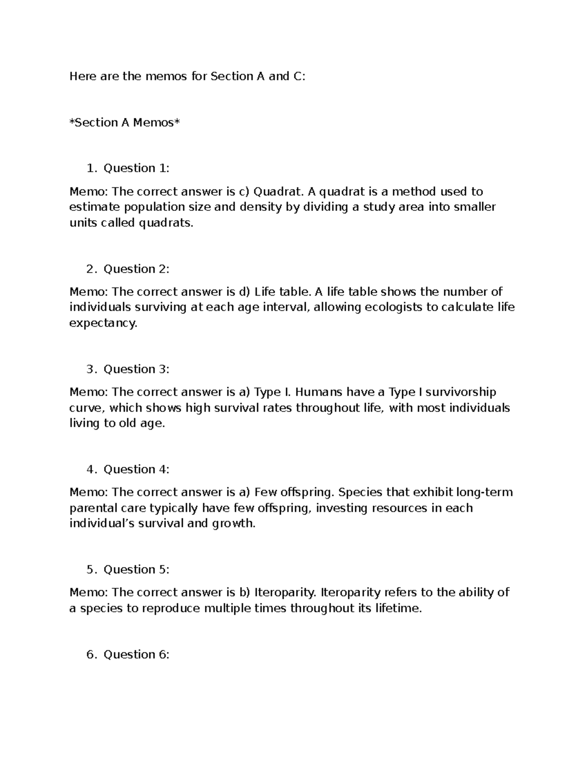 Revision 1 memo 2 - Work through questions - Here are the memos for ...