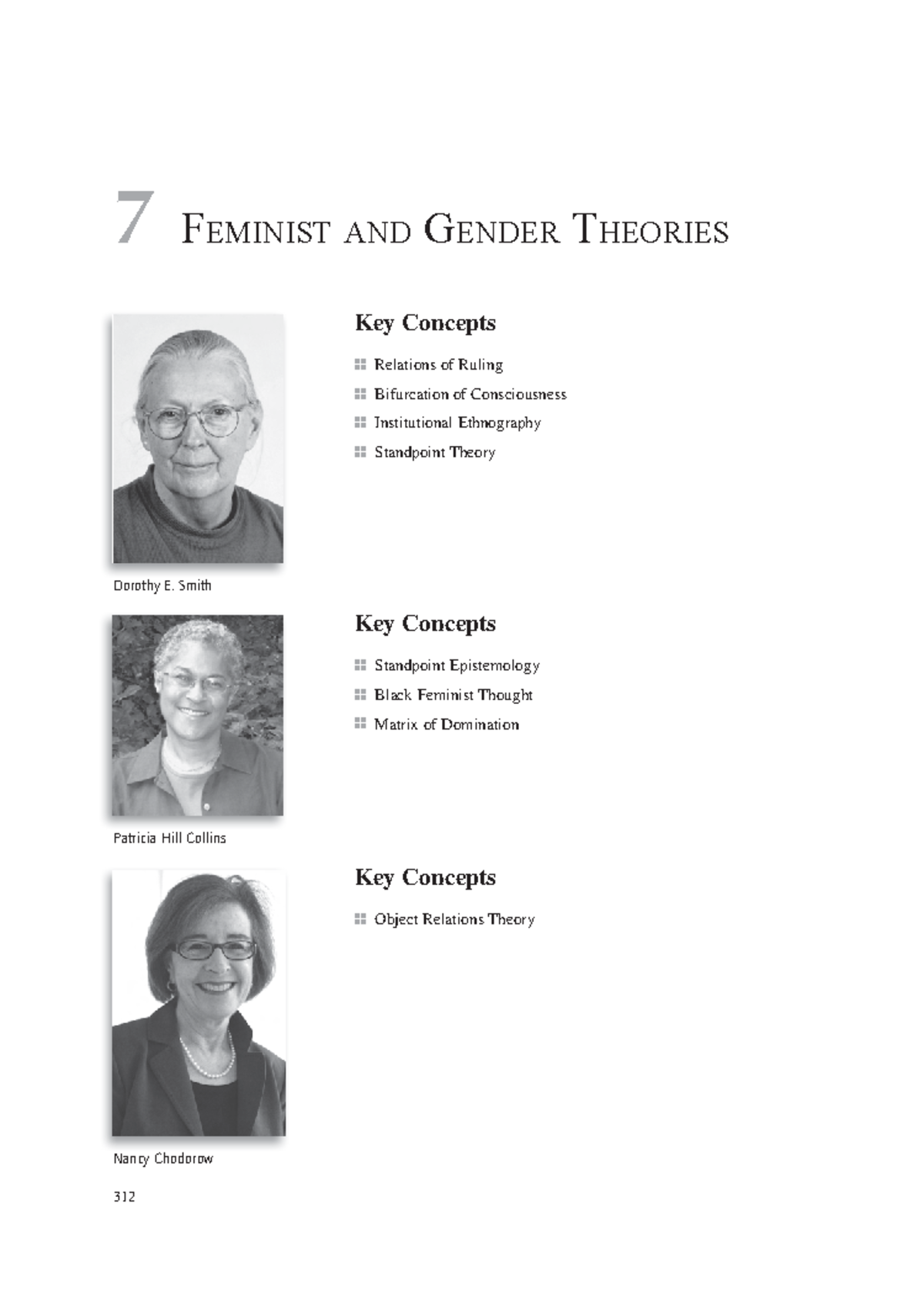 Feminists and Gender Theories - 312 7 Feminist and Gender theories ...