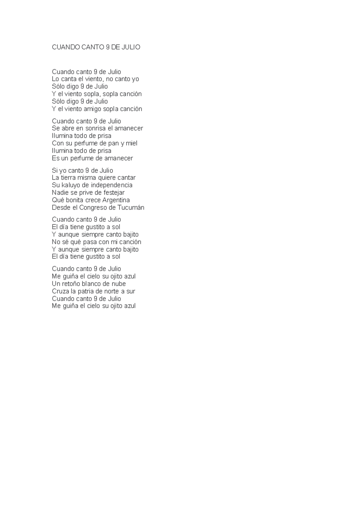 Cuando Canto 9 DE Julio - ACTO - CUANDO CANTO 9 DE JULIO Cuando canto 9 ...