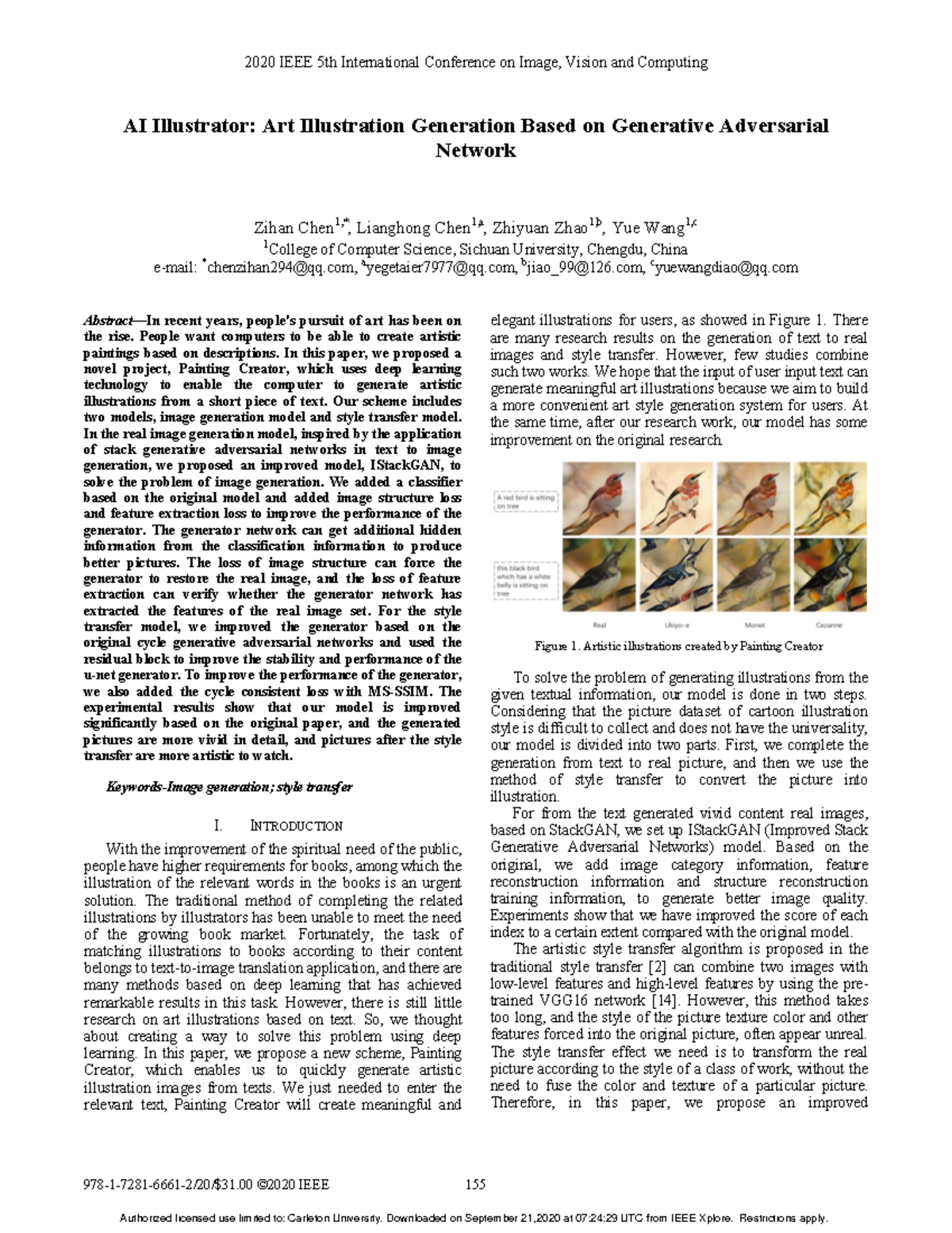 AI Illustrator Art Illustration Generation Based on Generative ...