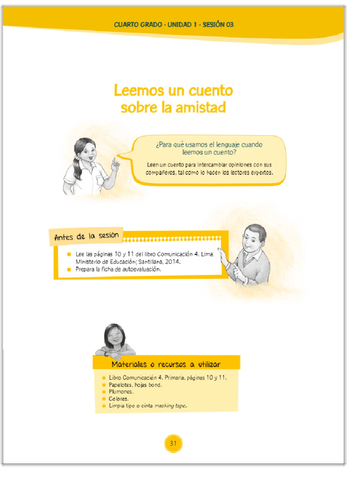 Leemos un cuento sobre la amistad - PDF Descargar libre - Comunicación ...