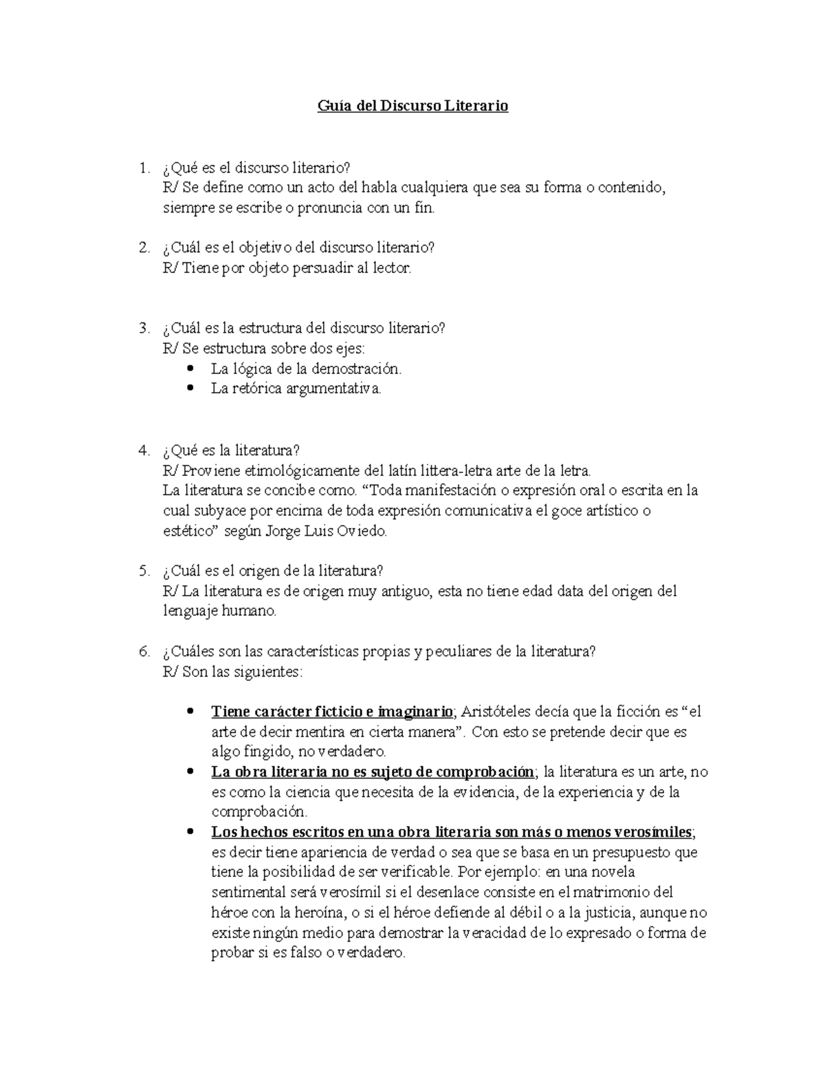 Guía del Discurso Literario - Guía del Discurso Literario ¿Qué es el ...