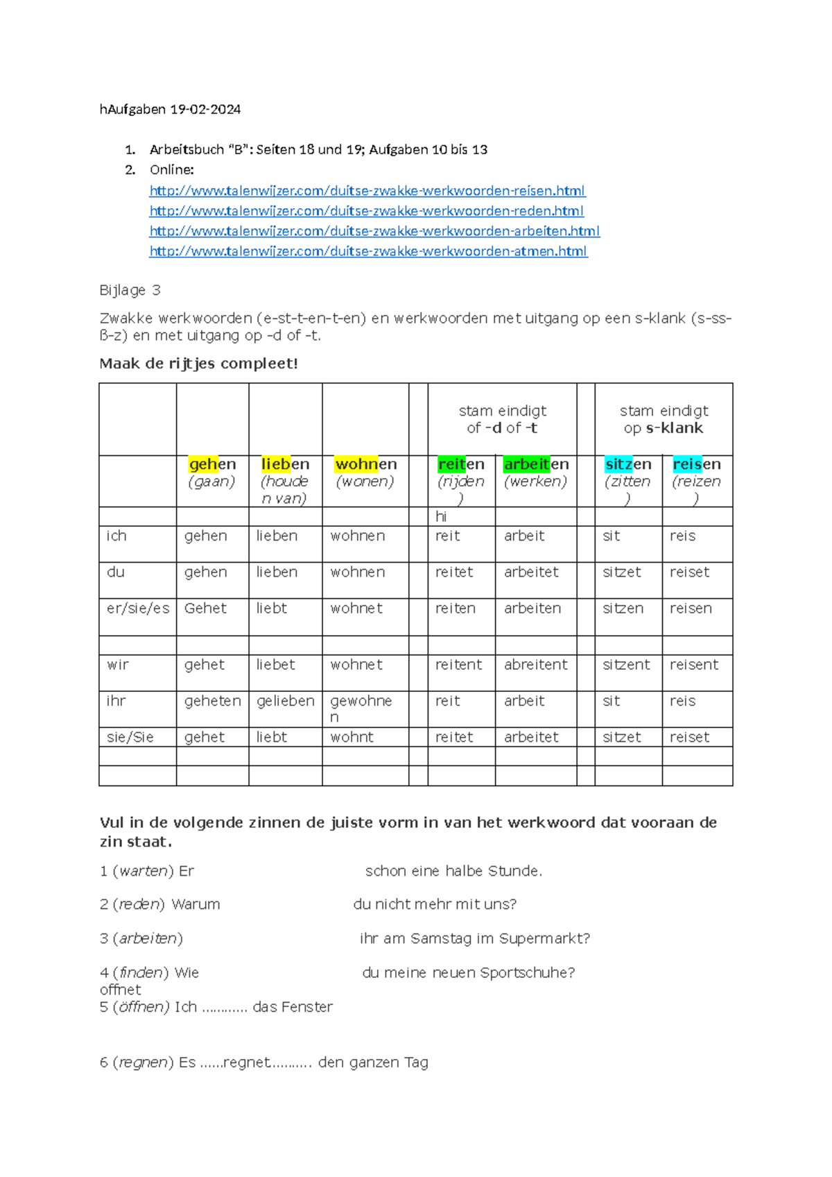 Aufgaben 19-02-2024 - sssssssssssssssss - hAufgaben 19-02- 1 ...