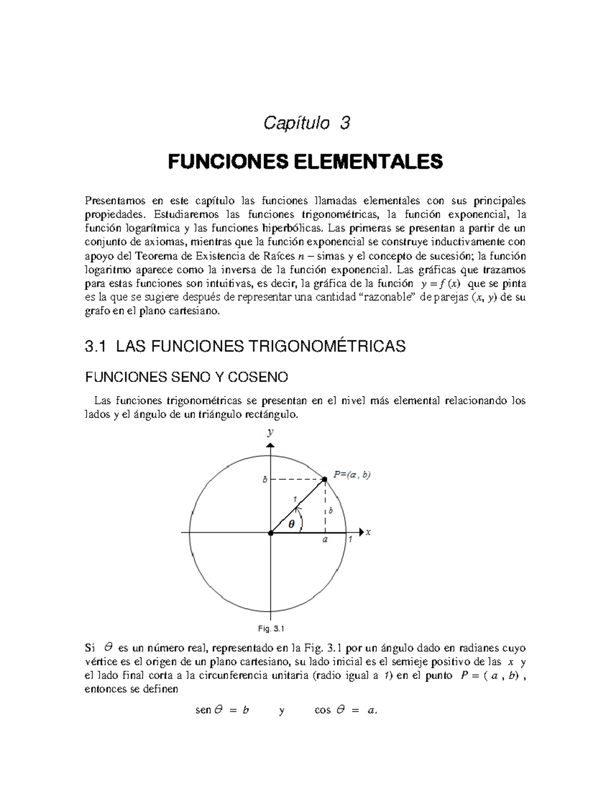 3.AA Funciones Elementales (2017 Abril 10) - Capítulo 3 FUNCIONES ELEMENTALES Presentamos en ...