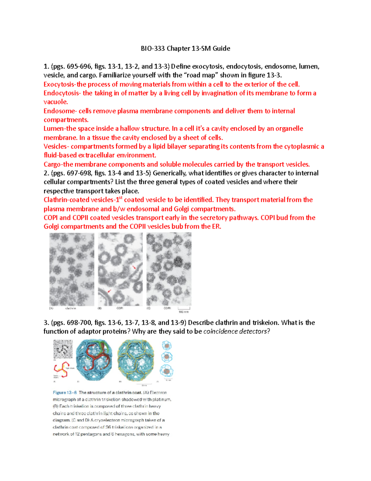 BIO-333 CH13 Guide-SM - Lecture notes chapter 13 - BIO-333 Chapter 13 ...