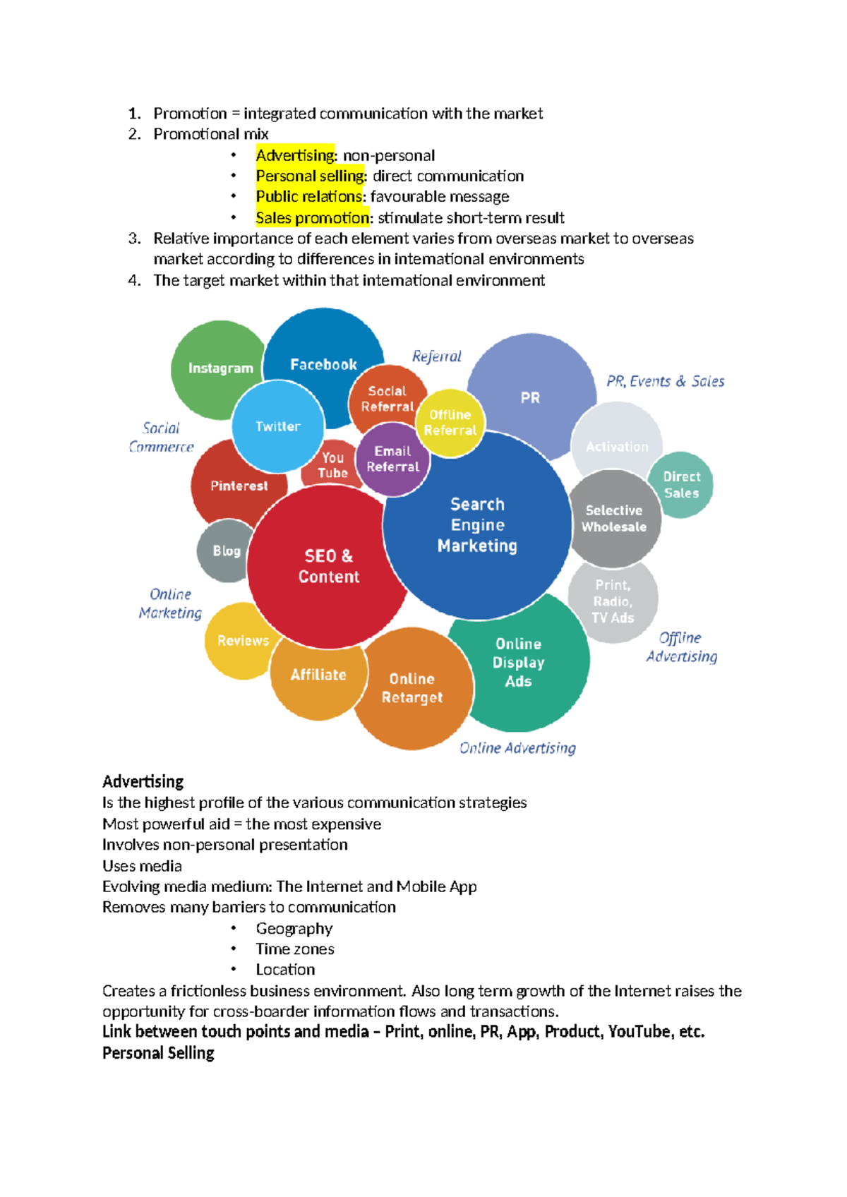 Promotion - Lecture - Promotion = integrated communication with the ...
