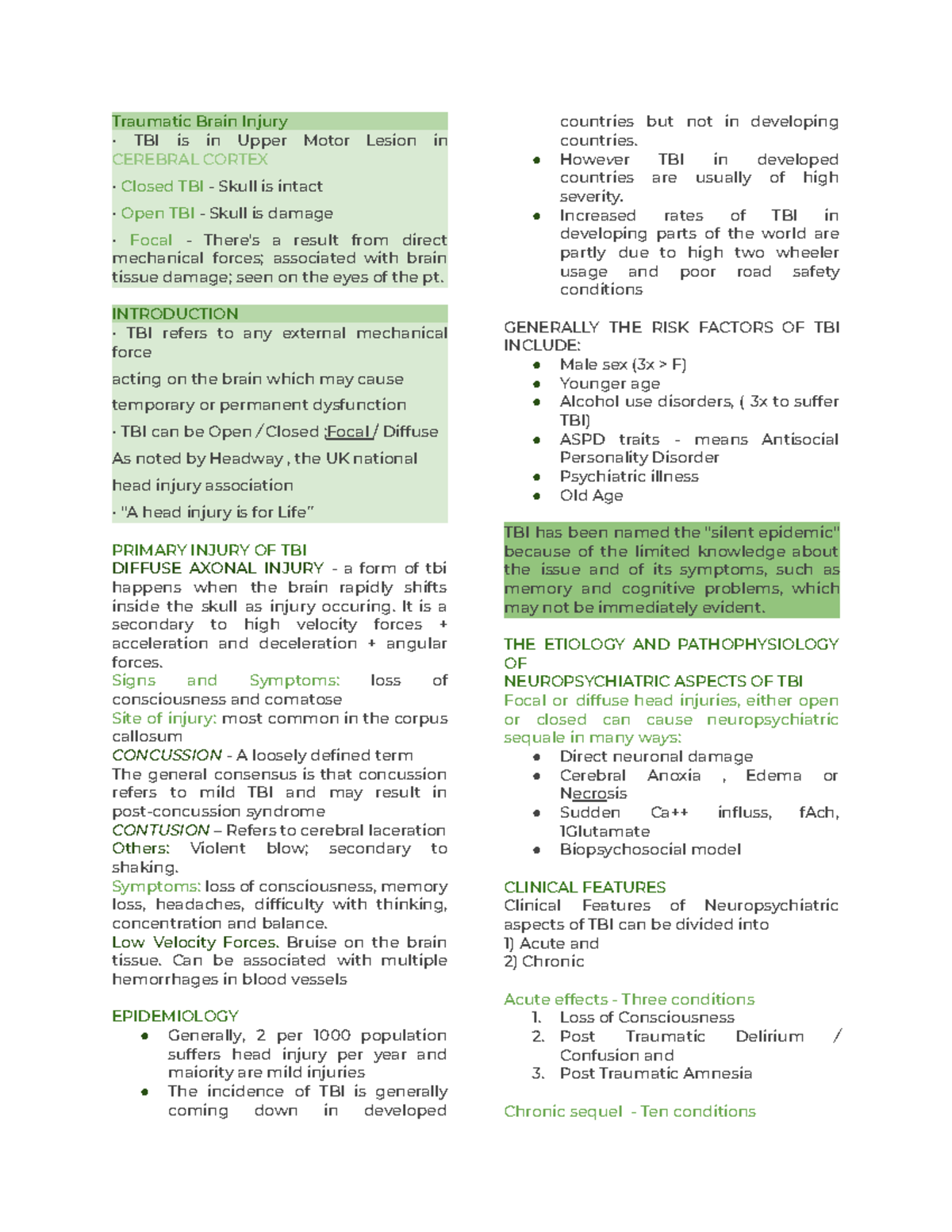 Traumatic Brain Injury - Traumatic Brain Injury TBI is in Upper Motor ...