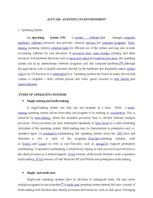 Isaca Risk IT Framework - ACCY 310 - Auditing in CIS Environmen ISACA ...