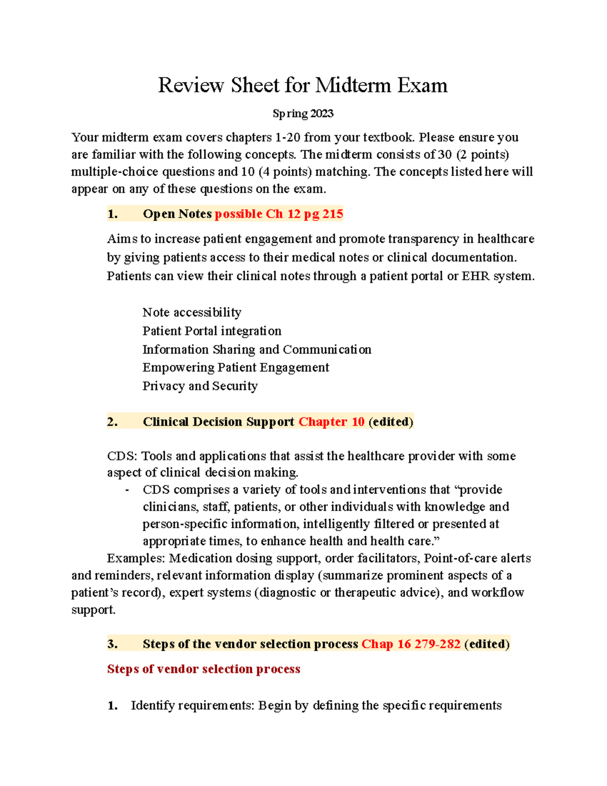 FILE 7758 - Study Guide - Review Sheet for Midterm Exam Spring 2023 ...
