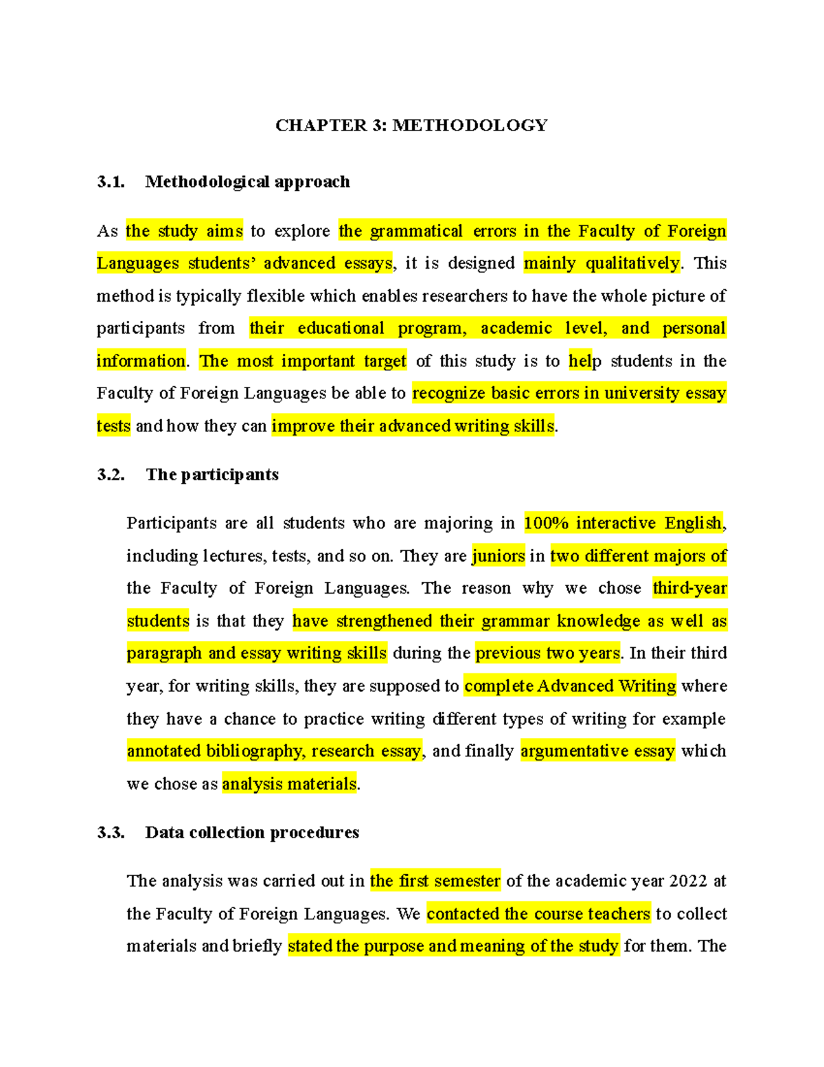 Sample Methodology - Please give as much additional information as ...